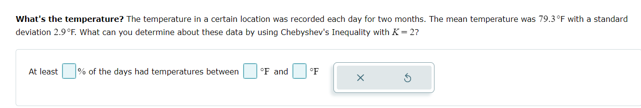 Solved What's the temperature? The temperature in a certain | Chegg.com