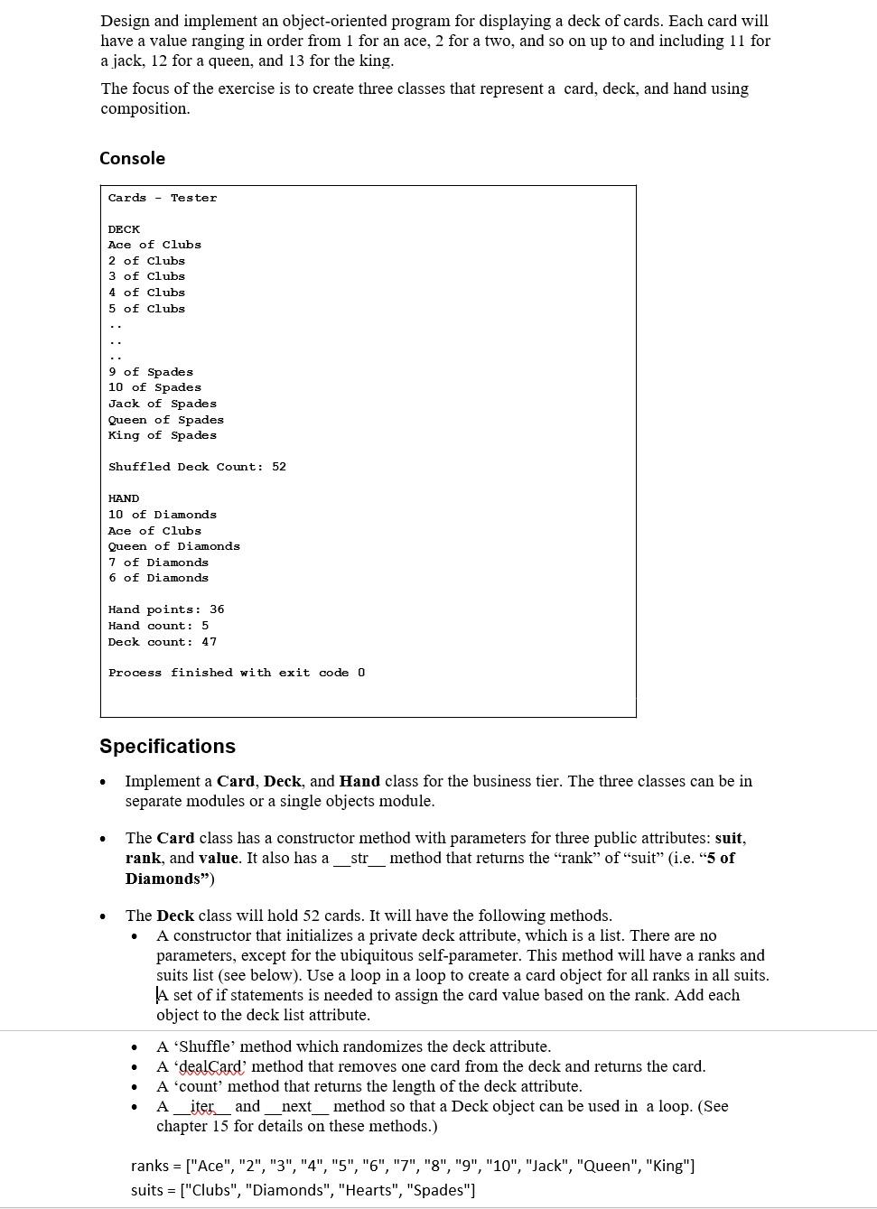 In Python please code the following homework | Chegg.com