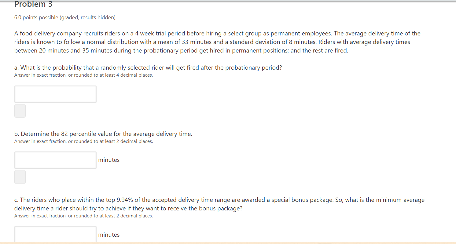 Solved Problem 3 6.0 points possible (graded, results | Chegg.com