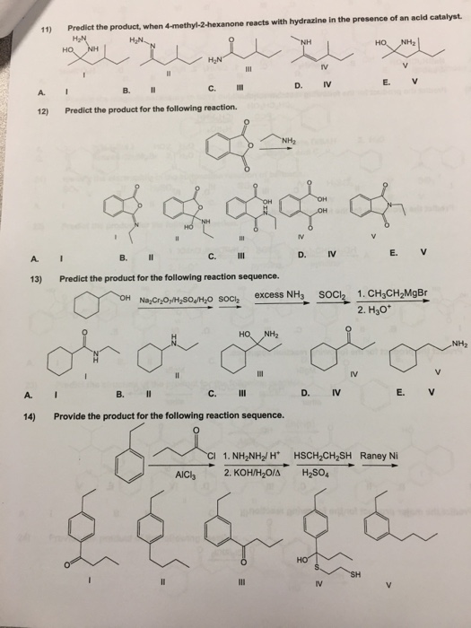 Solved 11) Predict the product, when 4-methyl-2-hexanone | Chegg.com