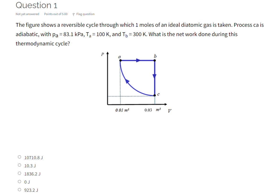 Solved The figure shows a reversible cycle through which 1 | Chegg.com