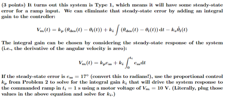 Solved (3 points) It turns out this system is Type 1, which | Chegg.com