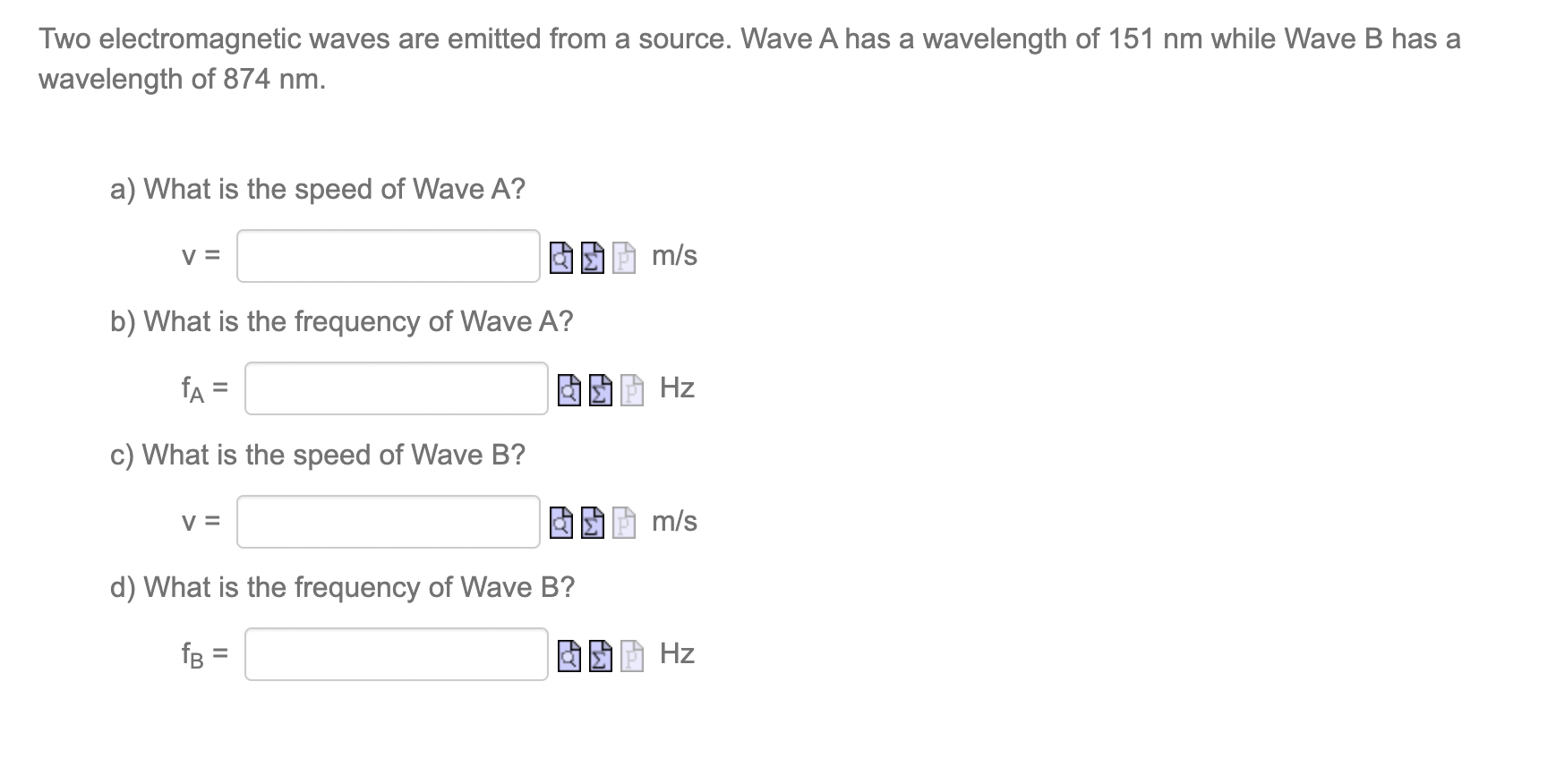 Solved Two electromagnetic waves are emitted from a source. | Chegg.com