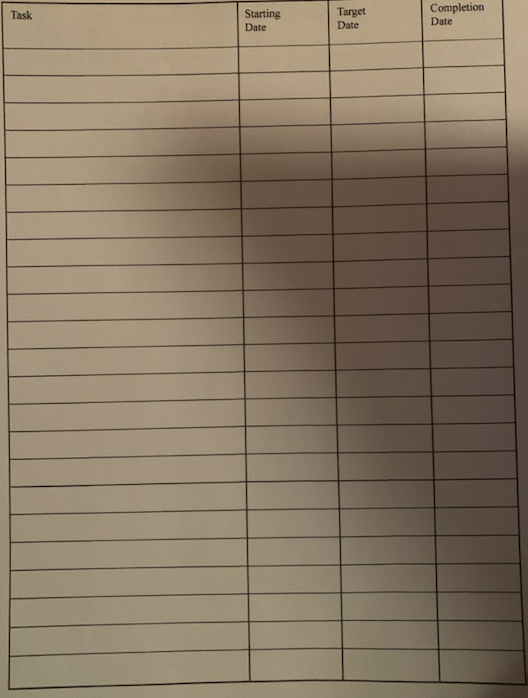 Solved SAMPLE INTERNSHIP TIMELINE Completion Date Task | Chegg.com