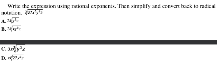 Solved Write the expression using rational exponents. Then | Chegg.com