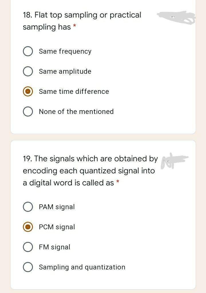 Solved 18. Flat top sampling or practical sampling has * | Chegg.com