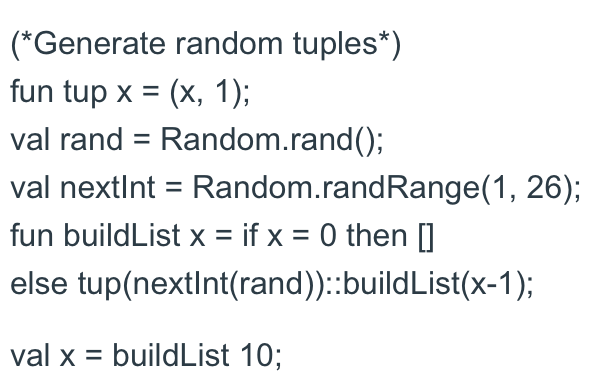 Solved IN SML. Attached is the starting code, just need to | Chegg.com