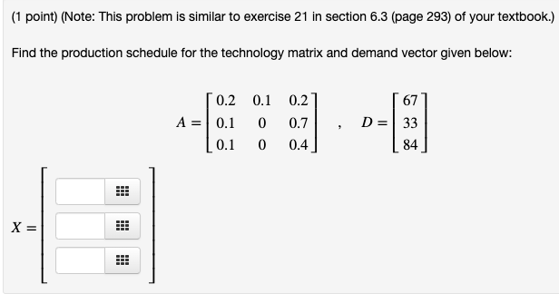 Solved (1 point) (Note: This problem is similar to exercise | Chegg.com
