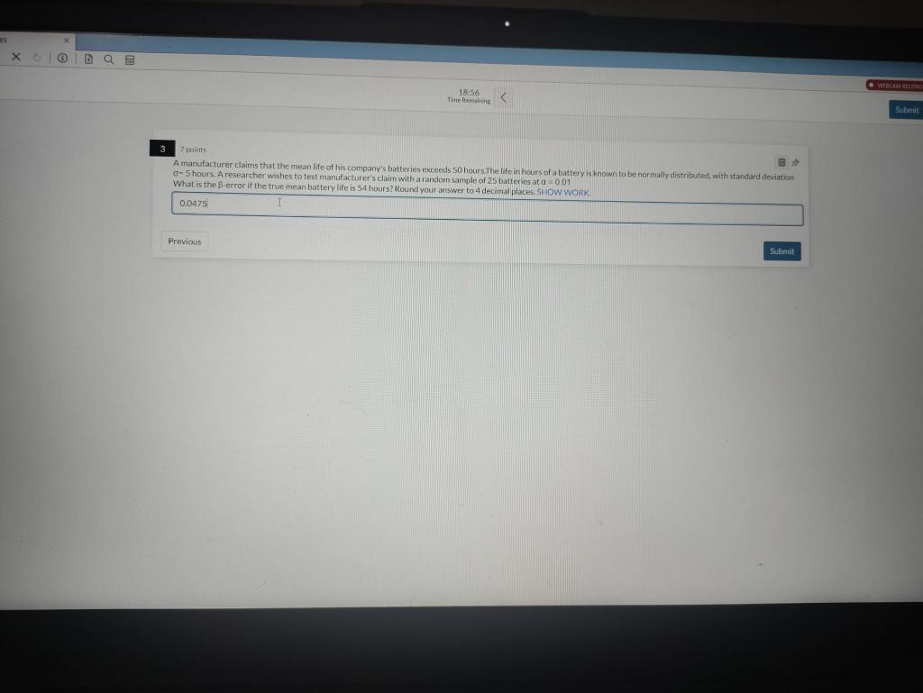 Solved P points: A manufacturer claims that the mean life of | Chegg.com
