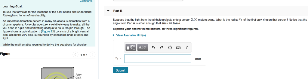 Solved Learning Goal: Part B To use the formulas for the | Chegg.com