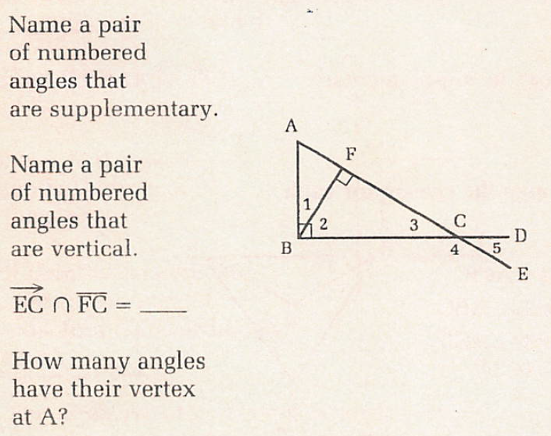 Solved Name a pair of numbered angles that are | Chegg.com