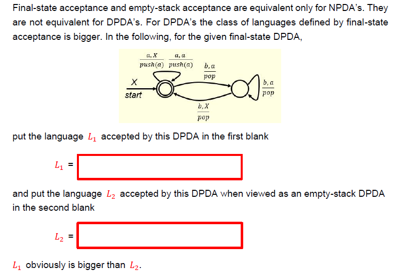 Solved Final-state acceptance and empty-stack acceptance are | Chegg.com