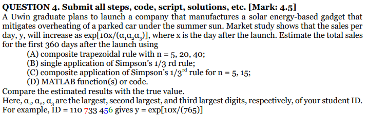 Solved QUESTION 4. Submit all steps, code, script, | Chegg.com