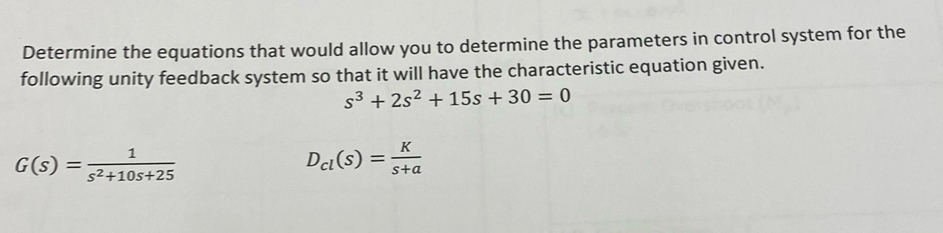 Solved Determine the equations that would allow you to | Chegg.com