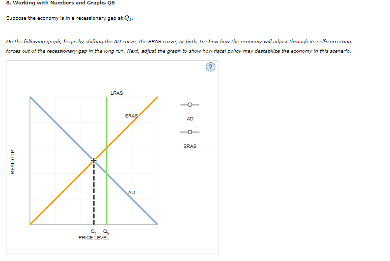 Solved 8. Working with Numbers and Graphs Q8 Suppose the | Chegg.com