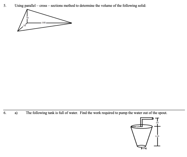 Solved 5. Using parallel - cross-sections method to | Chegg.com