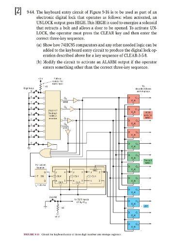 21 964. The keyhoerd entry circuit al Figure 9-16 is | Chegg.com