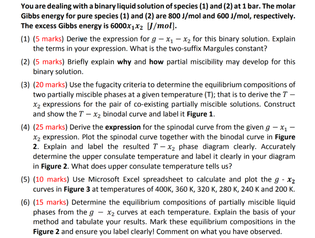 You are dealing with a binary liquid solution of | Chegg.com