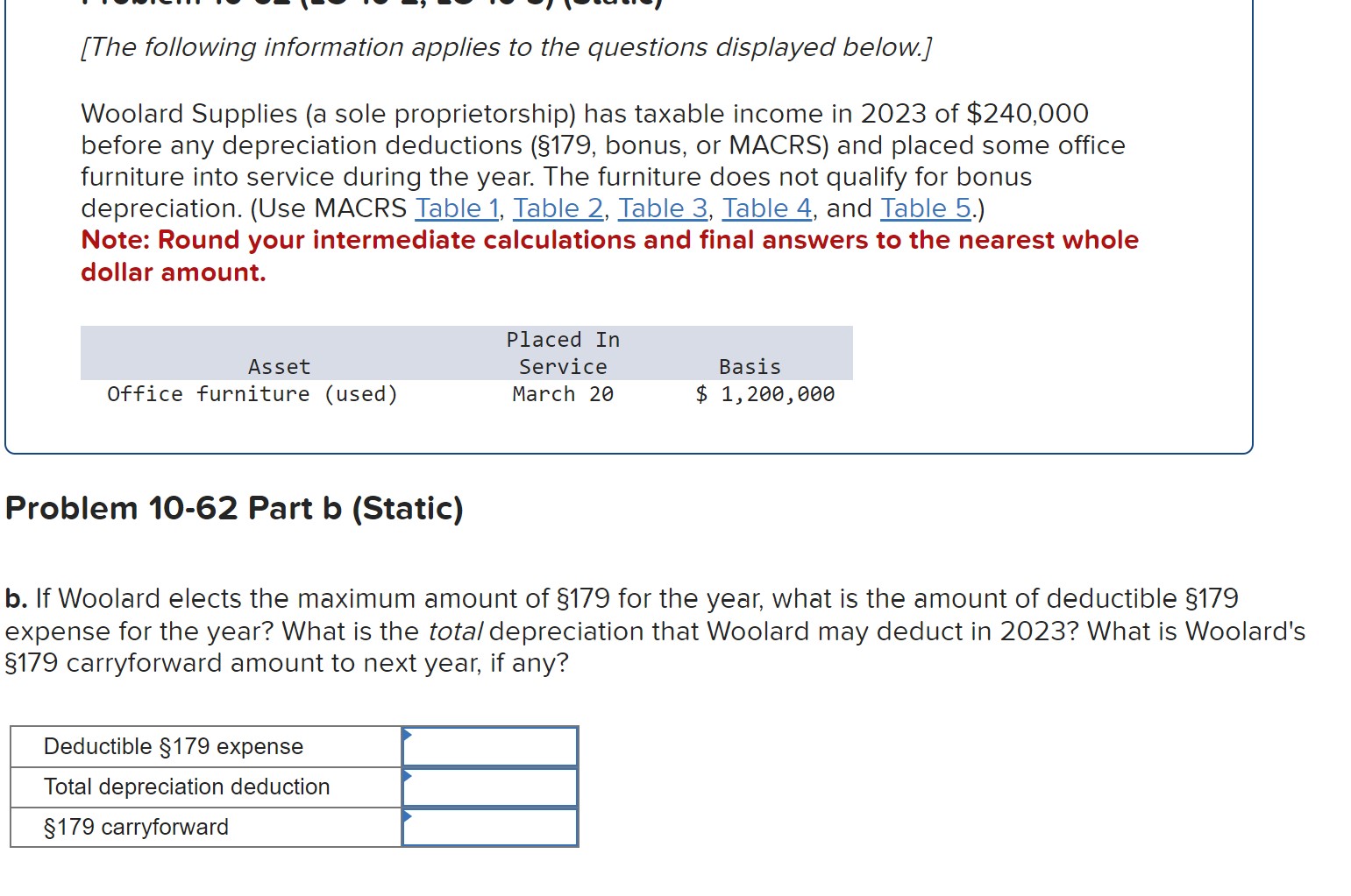 Solved TABLE 4 Nonresidential Real Property Mid-Month | Chegg.com