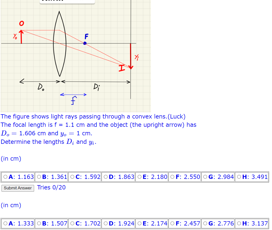 Solved The figure shows light rays passing through a convex | Chegg.com