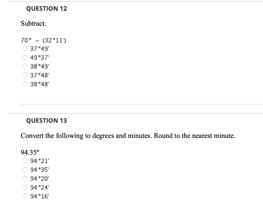 Solved QUESTION 12 Subtract. | Chegg.com