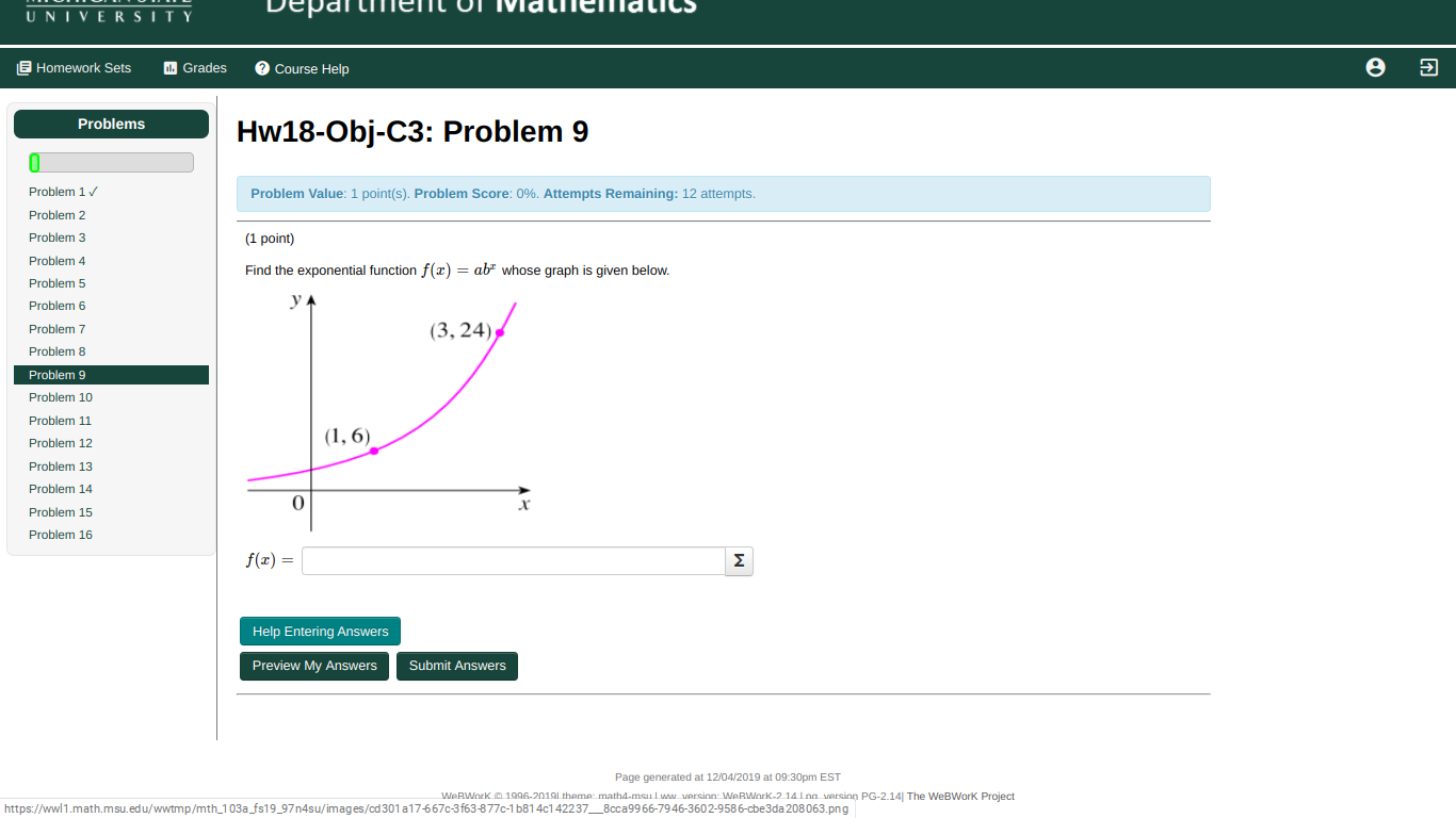 Solved UNIVERSITY Depal mell UnivalilenialILS Homework Sets | Chegg.com