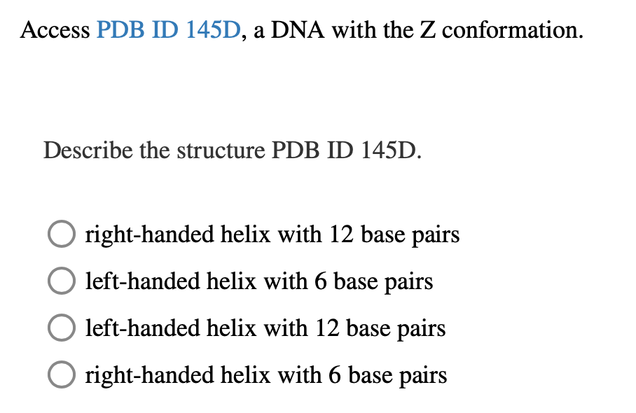 Solved Elucidation of the three-dimensional structure of DNA | Chegg.com