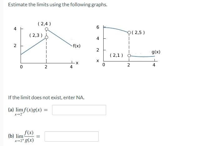 Solved Estimate the limits using the following graphs. If | Chegg.com