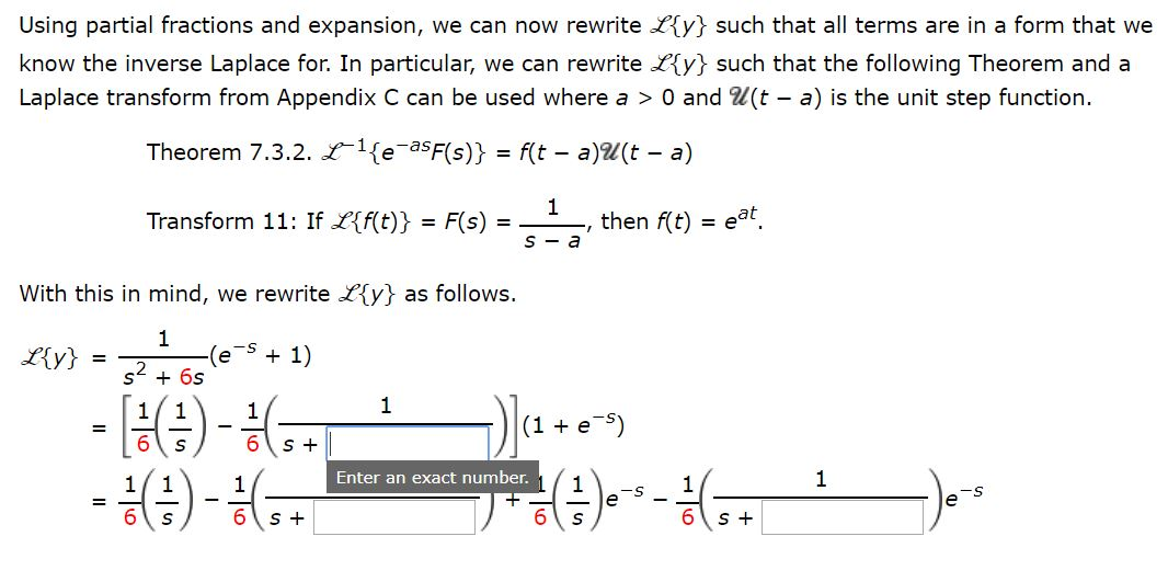 Solved Using partial fractions and expansion, we can now | Chegg.com