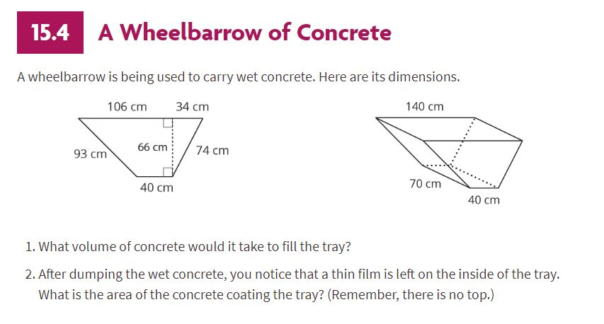 Solved 15.4 A Wheelbarrow of Concrete A wheelbarrow is being | Chegg.com
