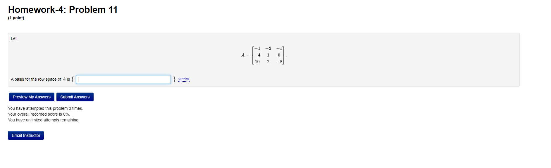 Solved Homework 4 Problem 11 1 Point Let