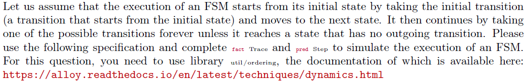 Solved Let us assume that the execution of an FSM starts | Chegg.com