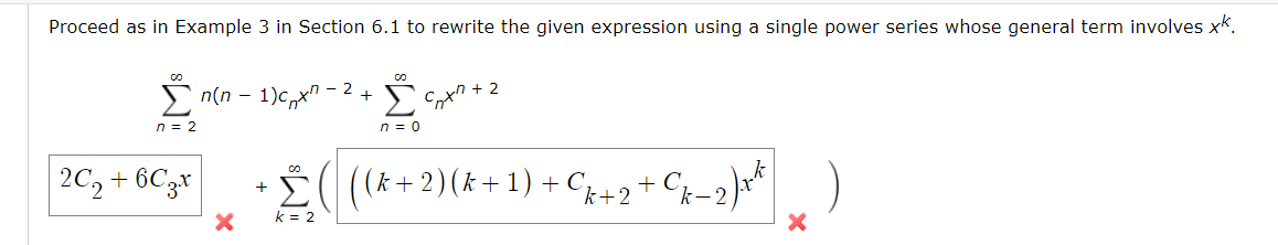 Solved Proceed as in Example 3 in Section 6.1 to rewrite the | Chegg.com