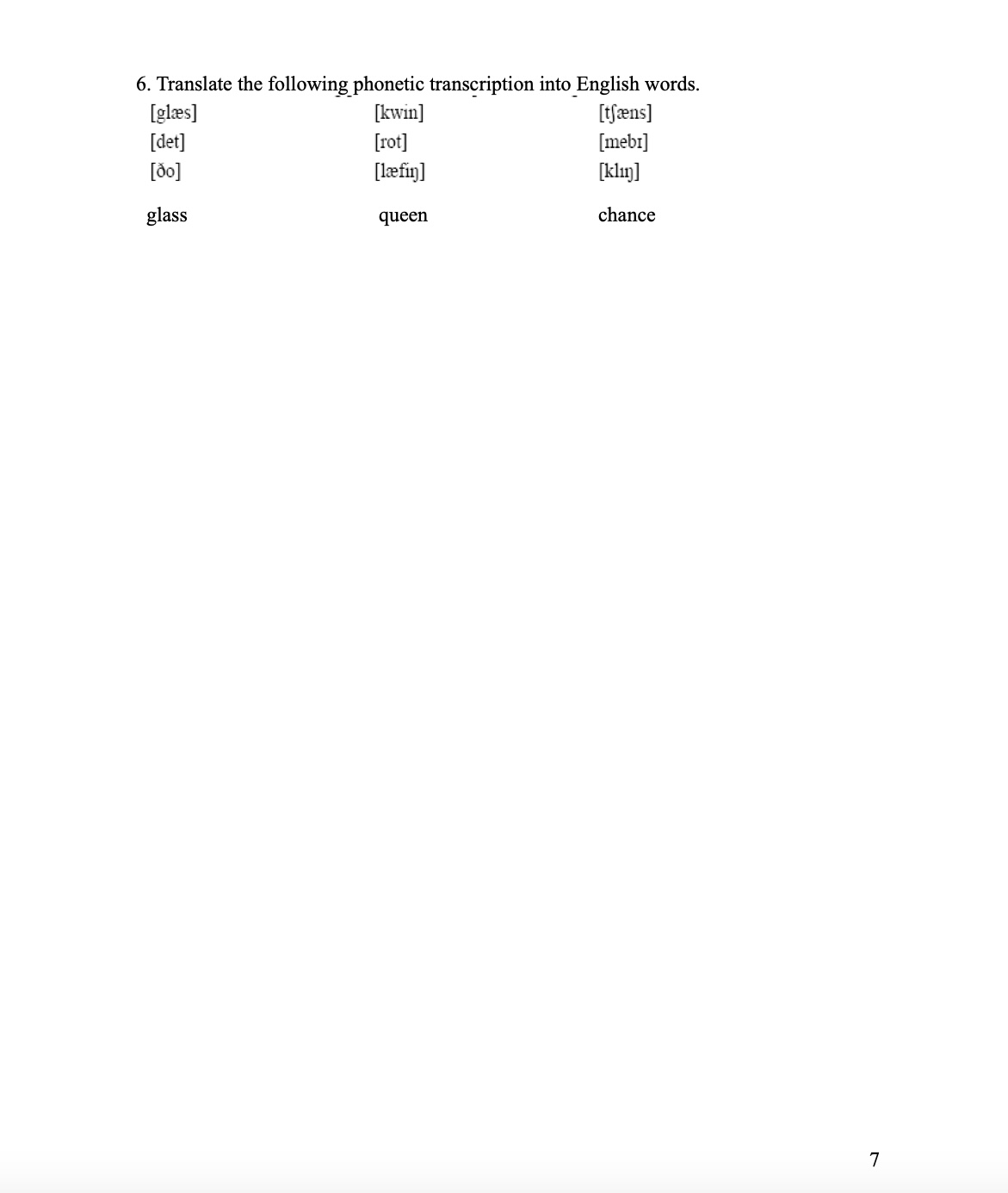 LING10: Phonetics exercise 2 - VOWELS \& PHONETIC | Chegg.com