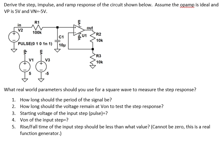 Solved Derive the step, impulse, and ramp response of the | Chegg.com