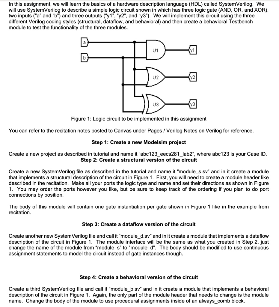 In this assignment, we will learn the basics of a | Chegg.com