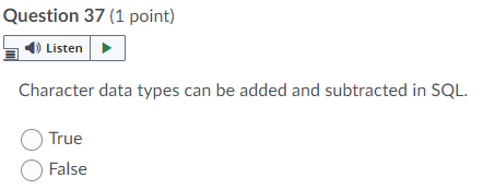 Solved Question 36 (1 point) Listen A table is in 3NF if all | Chegg.com
