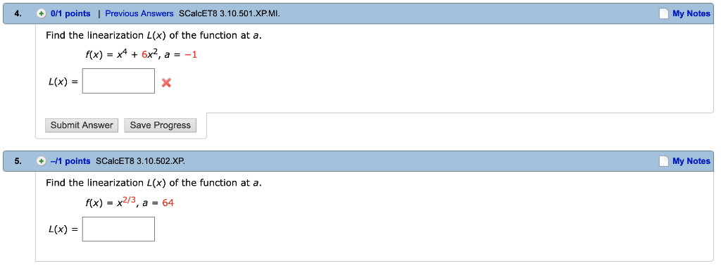 Solved 4 0/1 points |Previous Answers SCalcET8 3.10.501.XPMI | Chegg.com