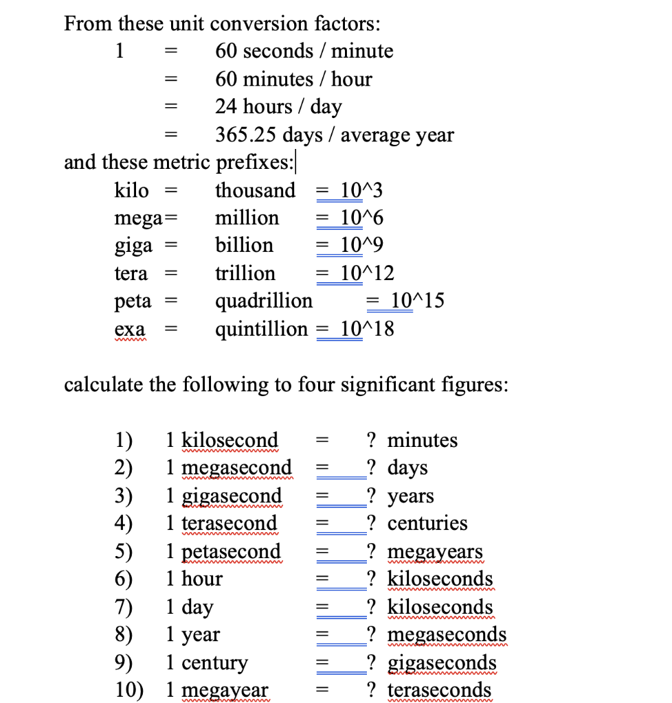 Solved From These Unit Conversion Factors 1 60 Seconds Chegg