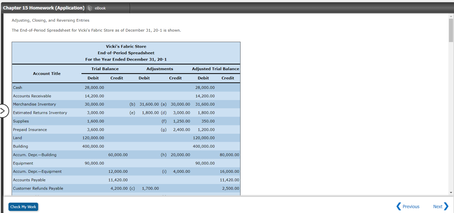 Adjusting, Closing, and Reversing Entries The | Chegg.com