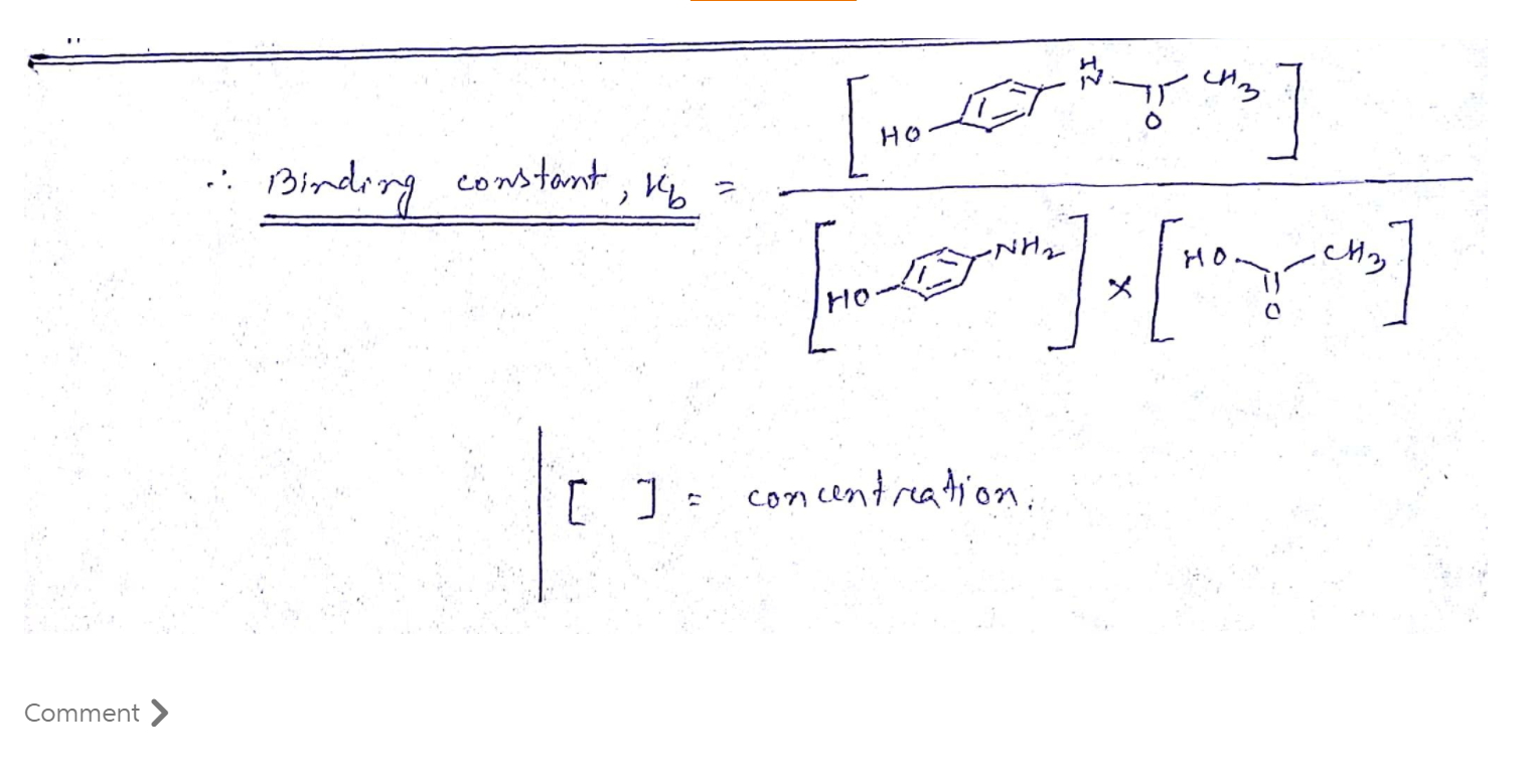 Solved How to calculate the binding constant? I am stuck and | Chegg.com