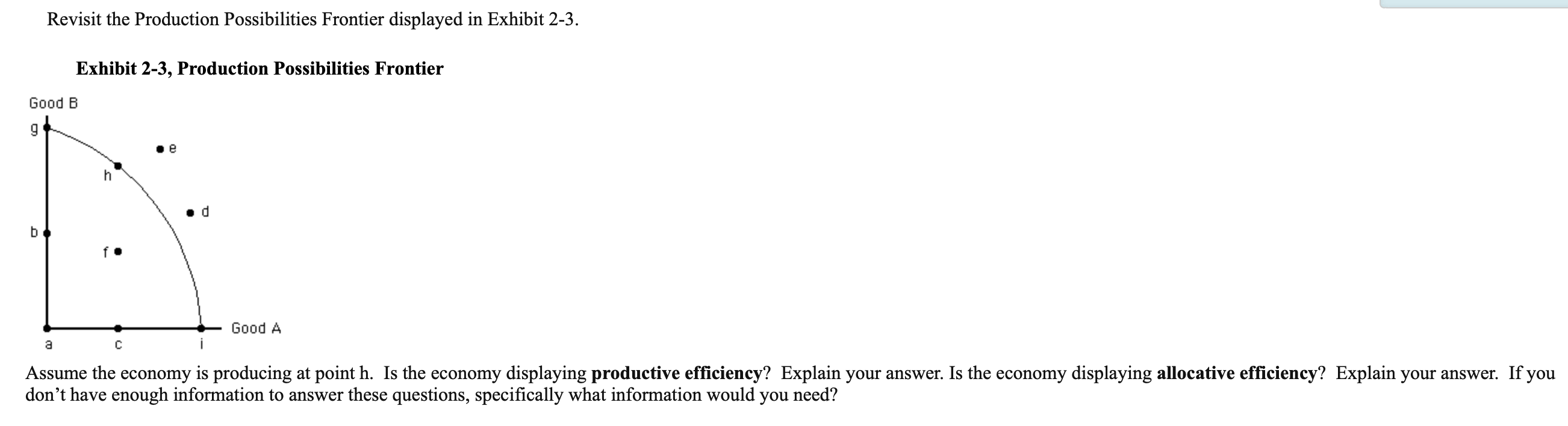Solved Revisit the Production Possibilities Frontier | Chegg.com