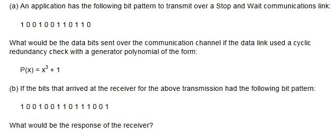 Solved (a) An application has the following bit pattern to | Chegg.com