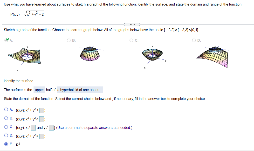 Solved Use what you have learned about surfaces to sketch a | Chegg.com