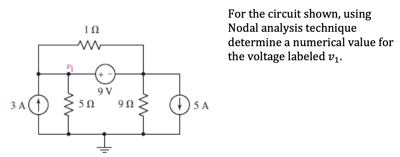 Solved 12 For the circuit shown, using Nodal analysis | Chegg.com