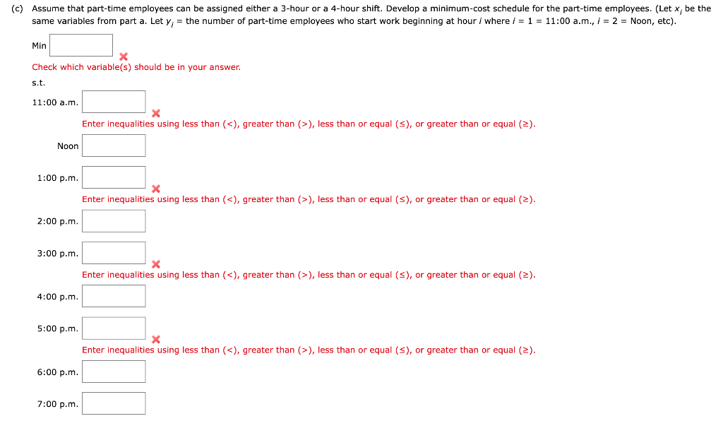 A linear programming computer package is needed. work | Chegg.com