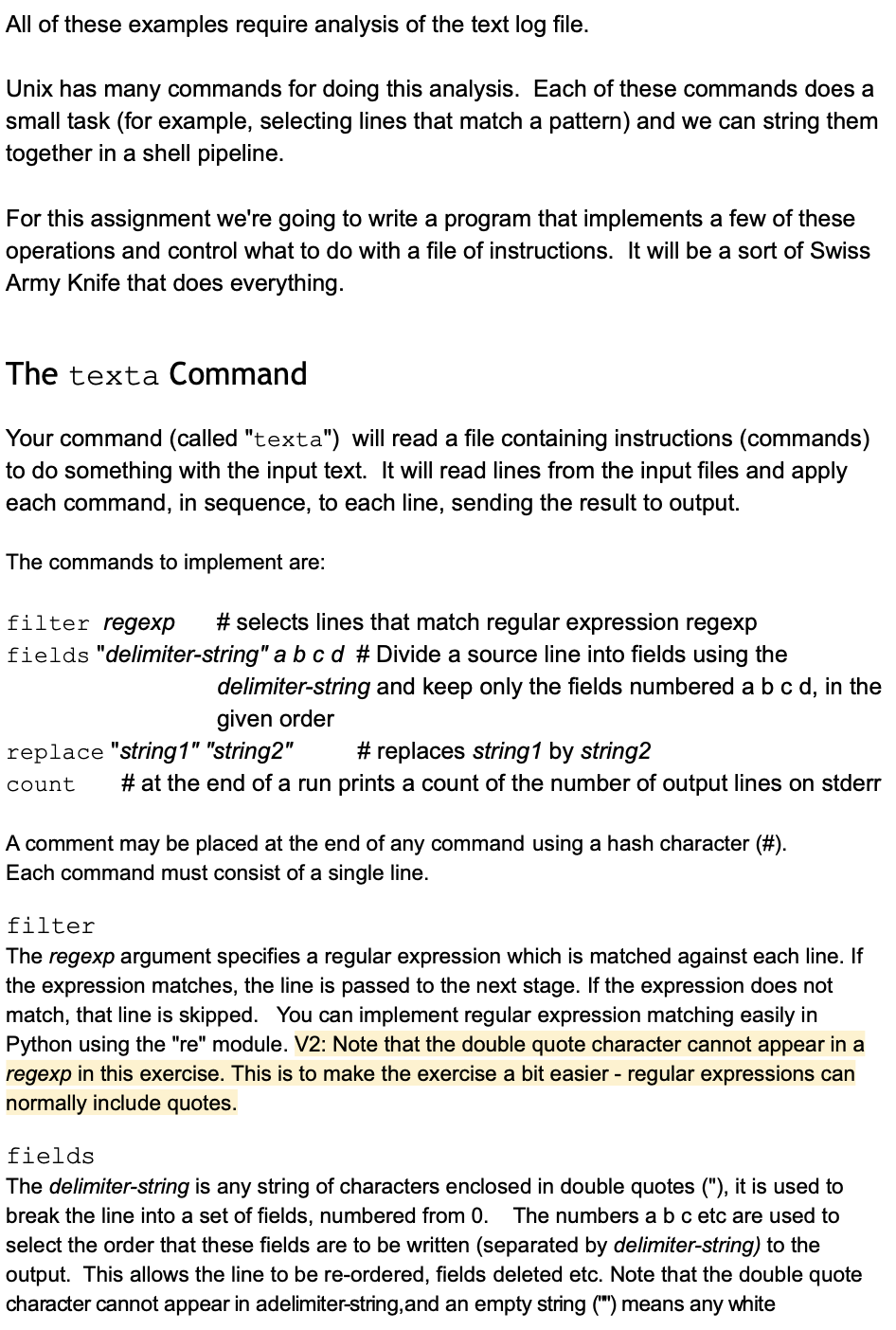 Solved This assignment involves writing a program (called | Chegg.com