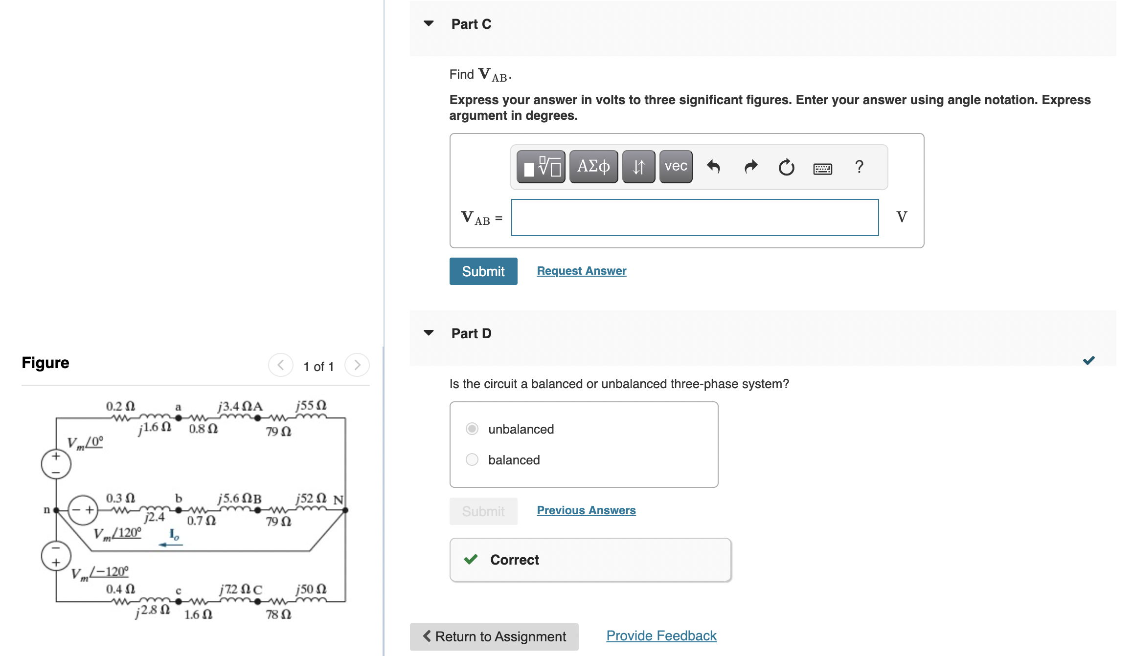 Solved Part AIn the circuit in (Figure 1), Vm=180V.Find Io | Chegg.com