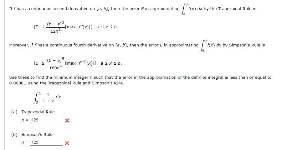 Solved If f has a continuous second derivative on [a,b], | Chegg.com