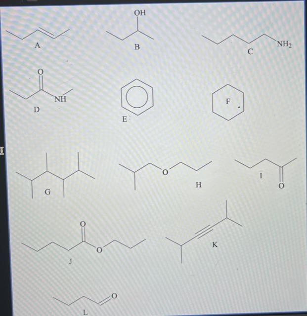 Solved Part 3 Functional Groups Identify the functional | Chegg.com